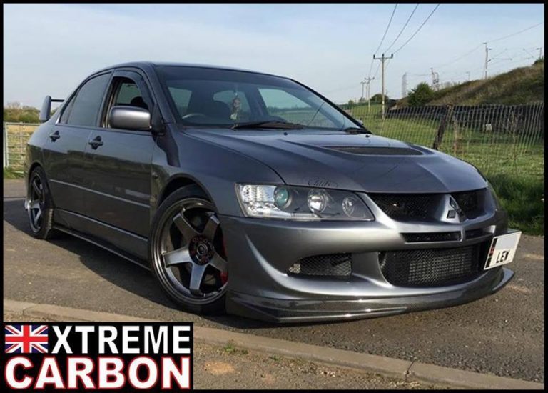 Mitsubishi Evo 8 V-Style Front lip spoiler - Xtreme Carbon UK