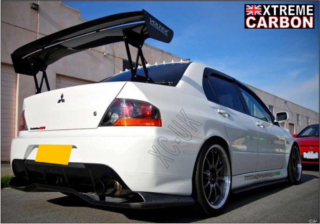 Mitsubishi Evo 9 VTX Style Full rear diffuser - Xtreme Carbon UK