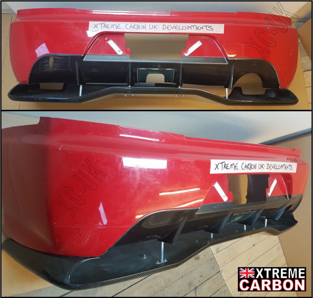 Mitsubishi Evo 9 VTX Style Full rear diffuser - Xtreme Carbon UK