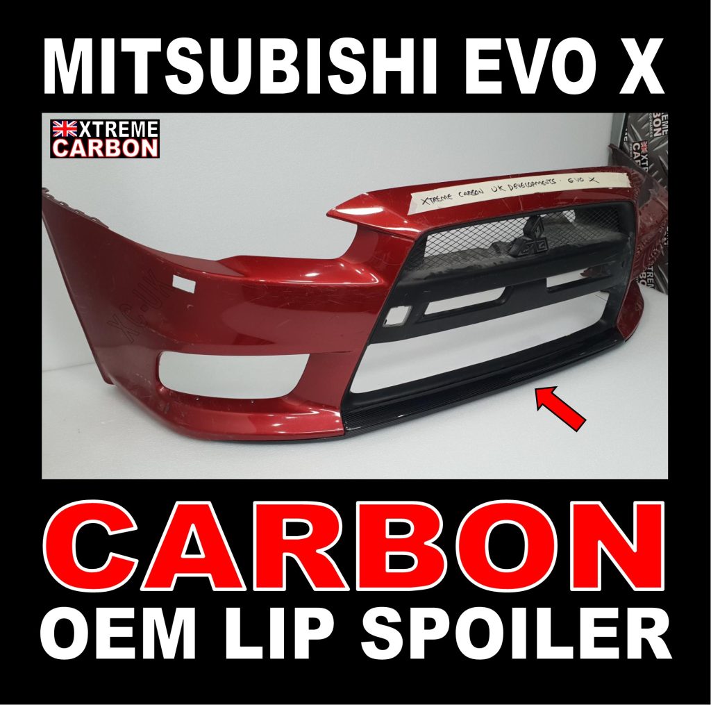 Mitsubishi Evo X OEM Design front lip spoiler – Xtreme Carbon UK